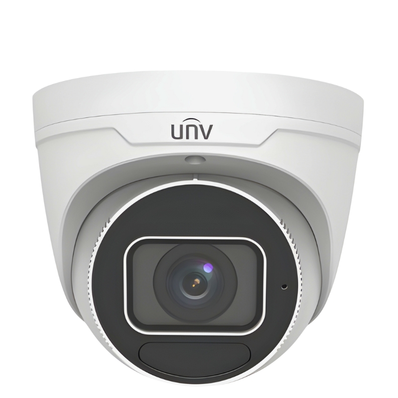 Uniview 8MP Turret Network Camera – Intelligent Lighthunter, Mic, Motorized Zoom, AI, 2.8-12mm ...